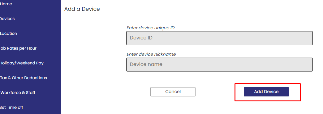 Adding a Second Device to your Account – Employee Attendance Tracking